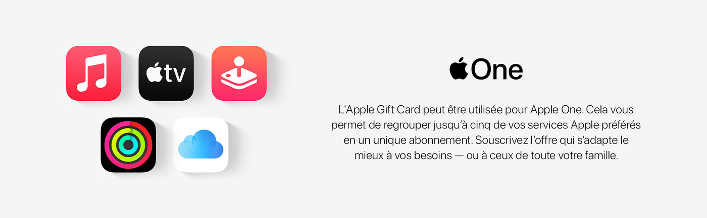 Achetez une carte cadeau Apple en ligne