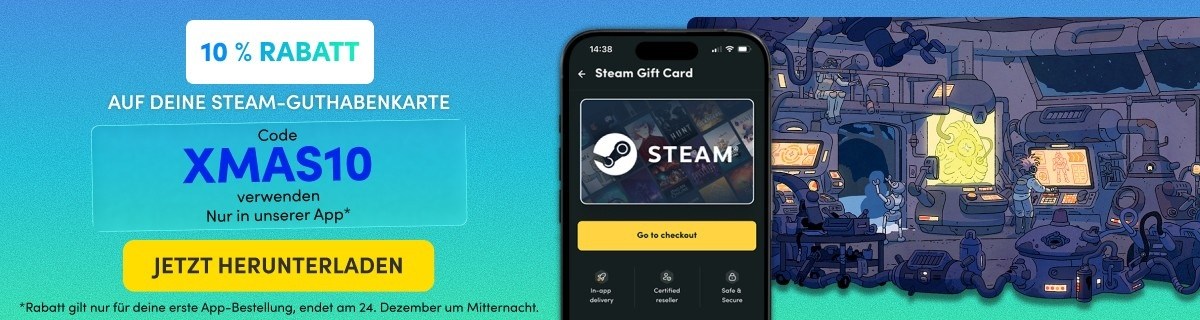 Steam Karten Online Kaufen | Steam Guthaben ab 10€
