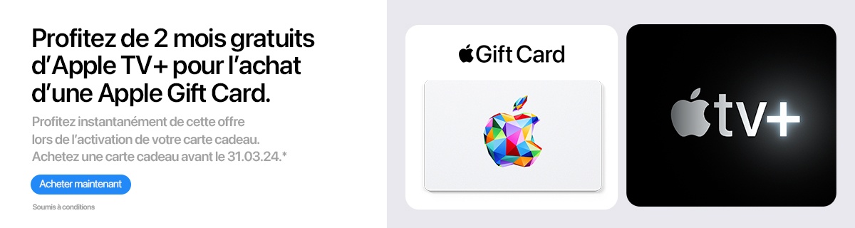 Achetez une carte cadeau Apple en ligne