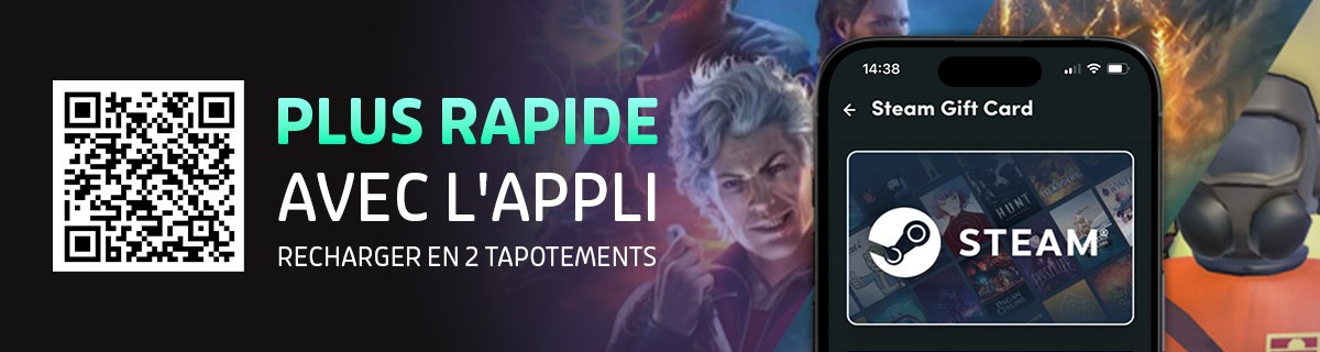 Achetez des Cartes Steam | Steam Card à partir de 10