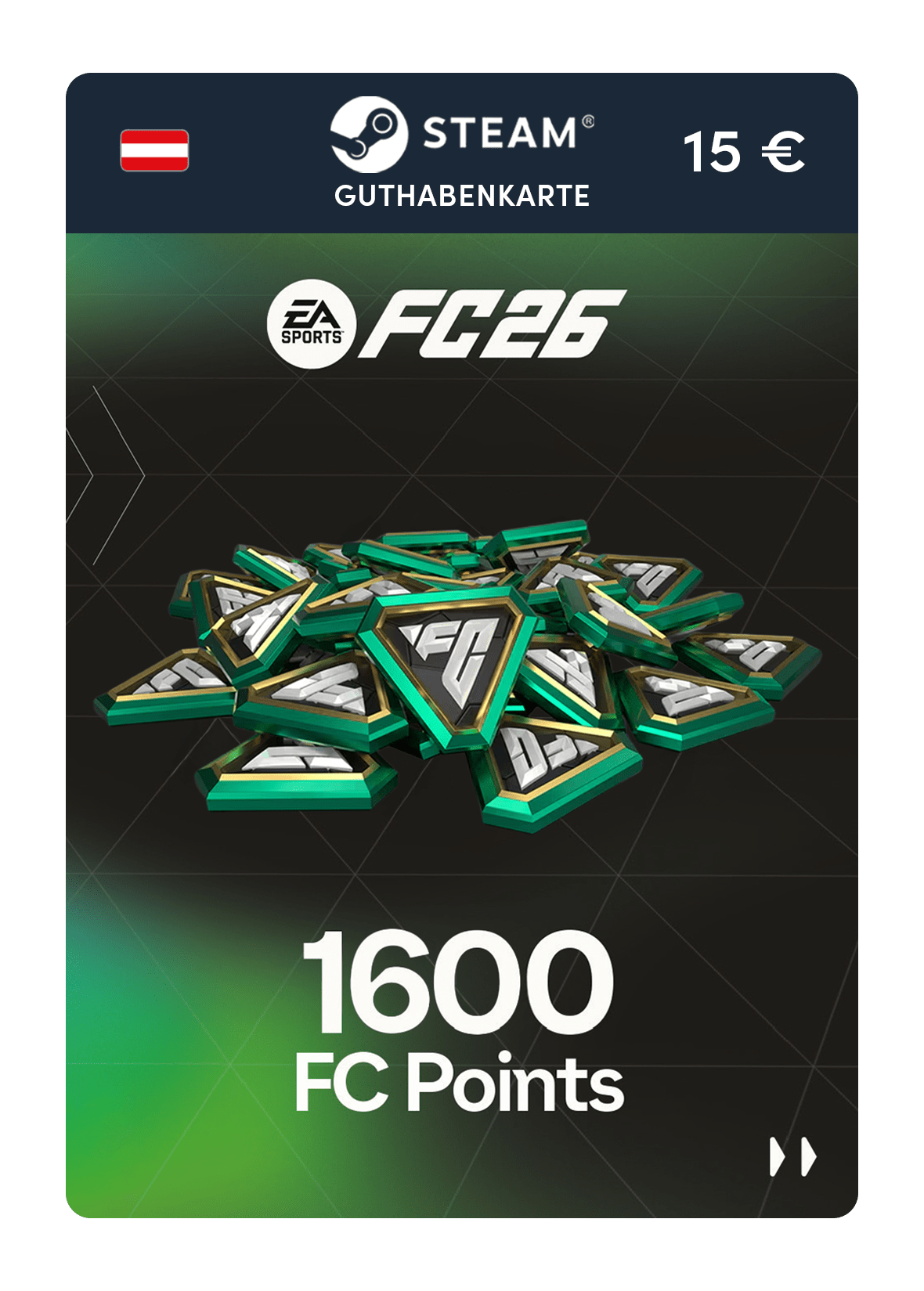 Buy 1.600 EA FC 26 Points (Steam Gift Card) | Startselect