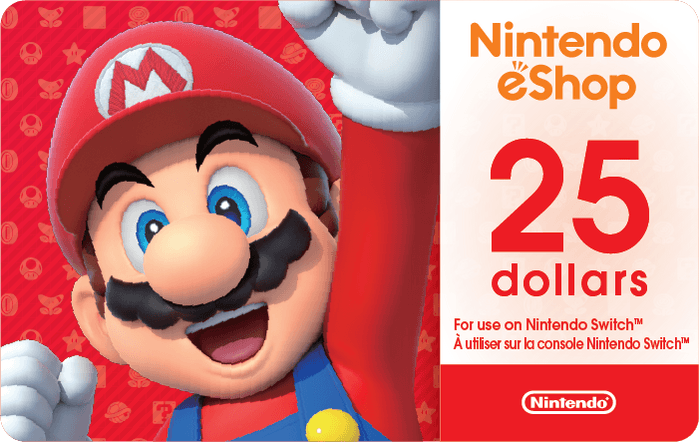Buy Nintendo eShop Card $25 | Startselect Canada