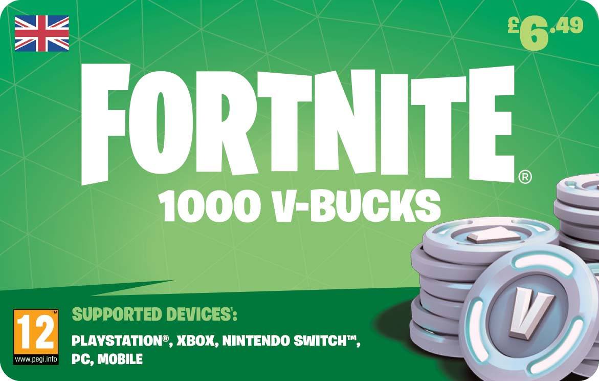 Fortnite 1000 V Bucks Digital Code Game Startselect