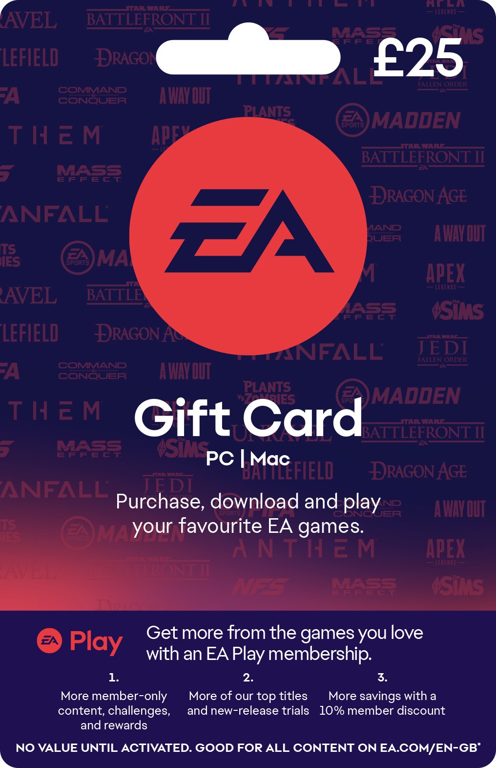 EA Gift Card £25 - Game – Startselect.com