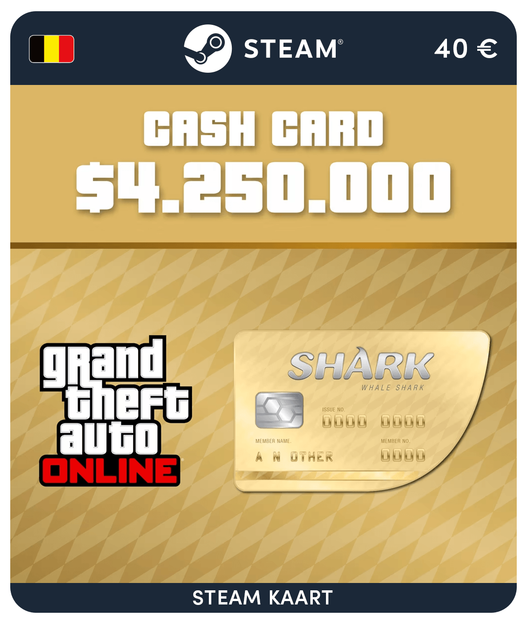 Buy Whale Shark Card GTA Online (Steam Gift Card) | Startselect.com