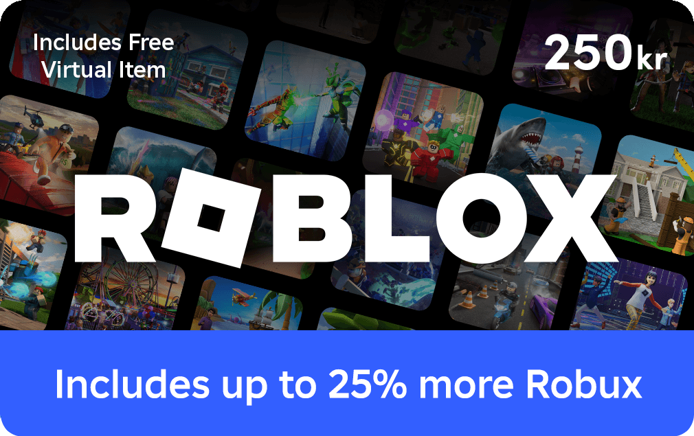 Køb Roblox-Gavekort 250 kr | Startselect.com