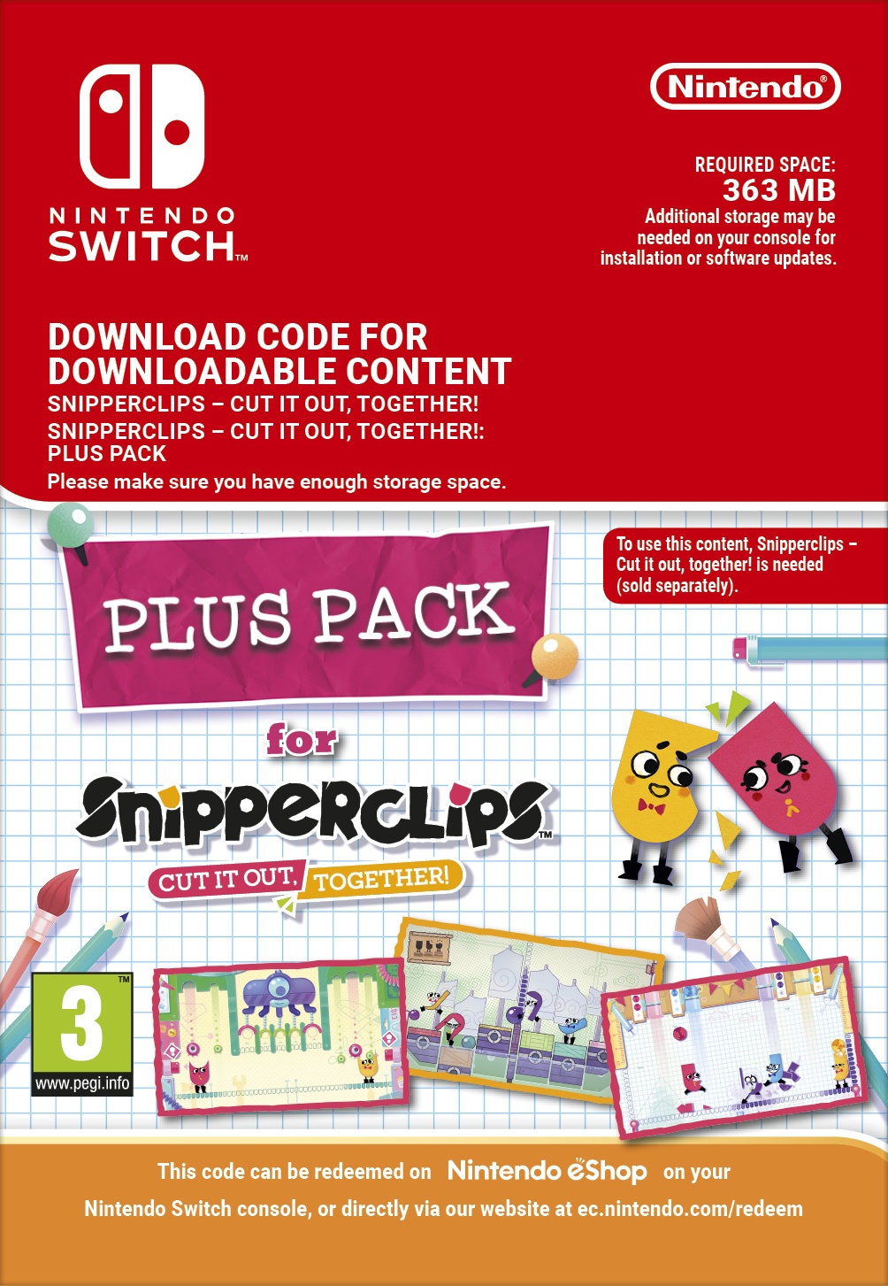 Snipperclips: Cut it out together PlusPack - Switch – Startselect.com